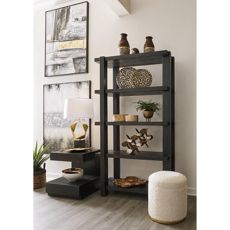 Joss & Main Barden 76" H x 42" W Wood Etagere Bookcase | Wayfair